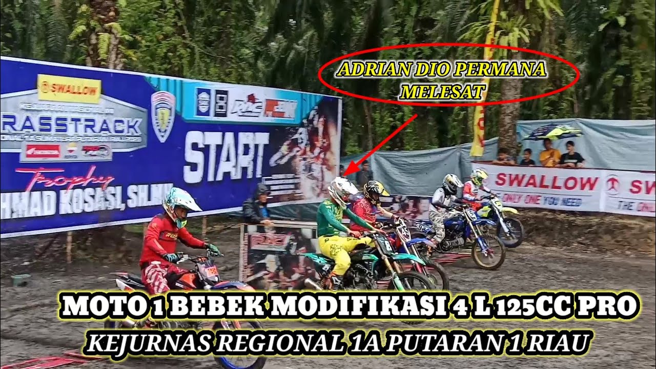 ADRIAN DIO PERMANA|TAK TERBENDUNG DI MOTO 1|BEBEK MODIFIKASI 4L 125CC ...
