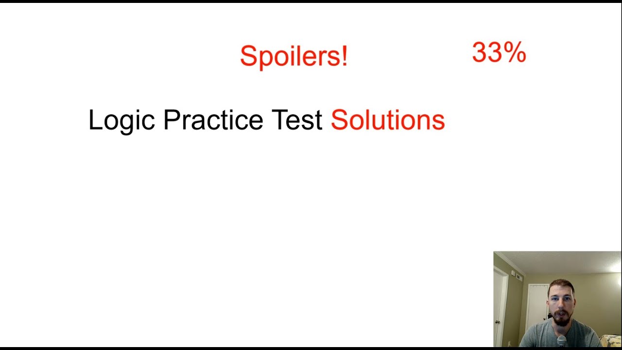 Logic Practice Test Solutions YouTube Logic Practice Test Solutions YouTube