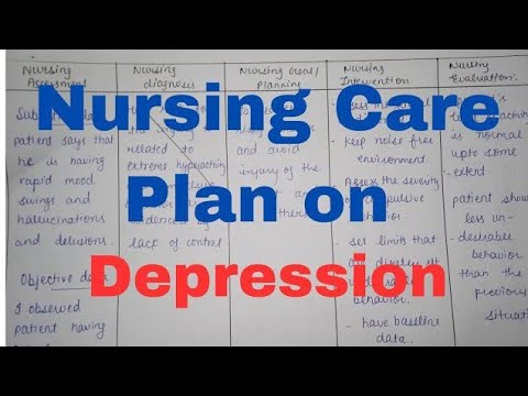 Nursing care plan on Depression, mental health nursing, Bsc nursing ...