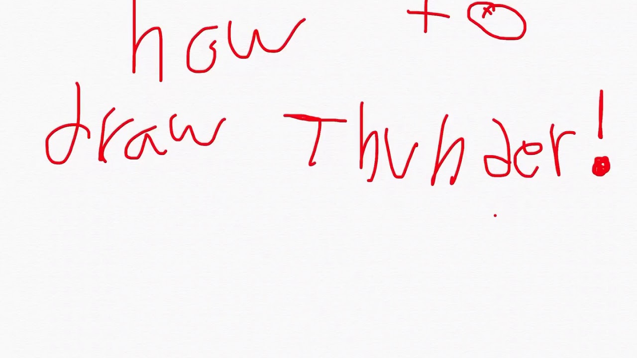 How to draw Thunder!!! - YouTube