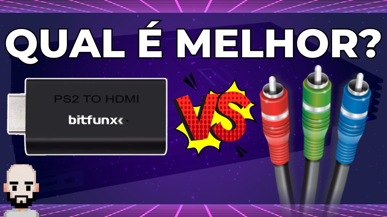 PS2 to HDMI vs Cabo Vídeo Componente: Qual é o Melhor para o Seu ...