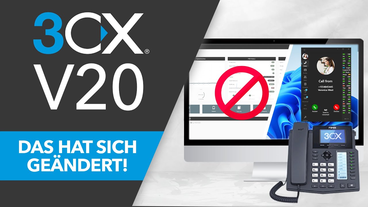 3CX V20 - PBX ohne Admin Interface?! Das hat sich geändert - YouTube