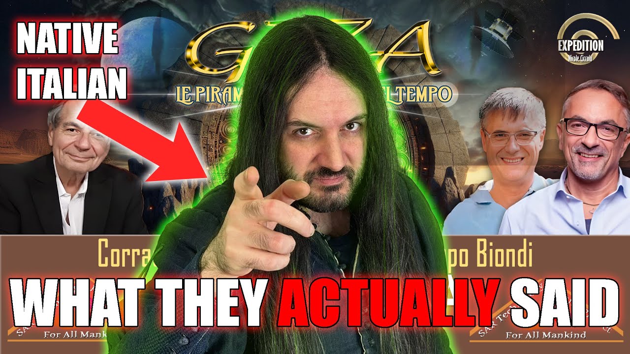I Watched The 4 Hours Conference Of The Pyramids Of Giza In Italian ...