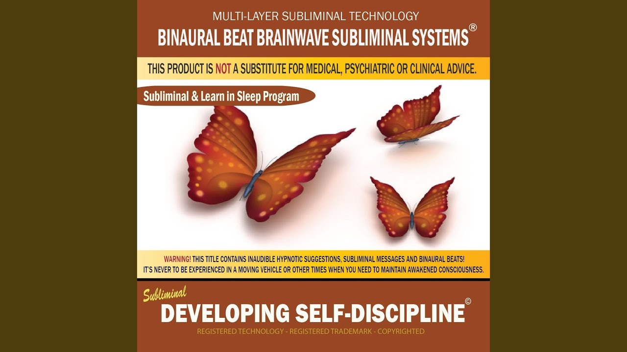 Developing Self-Discipline: Subliminal & Learn in Sleep Program - YouTube