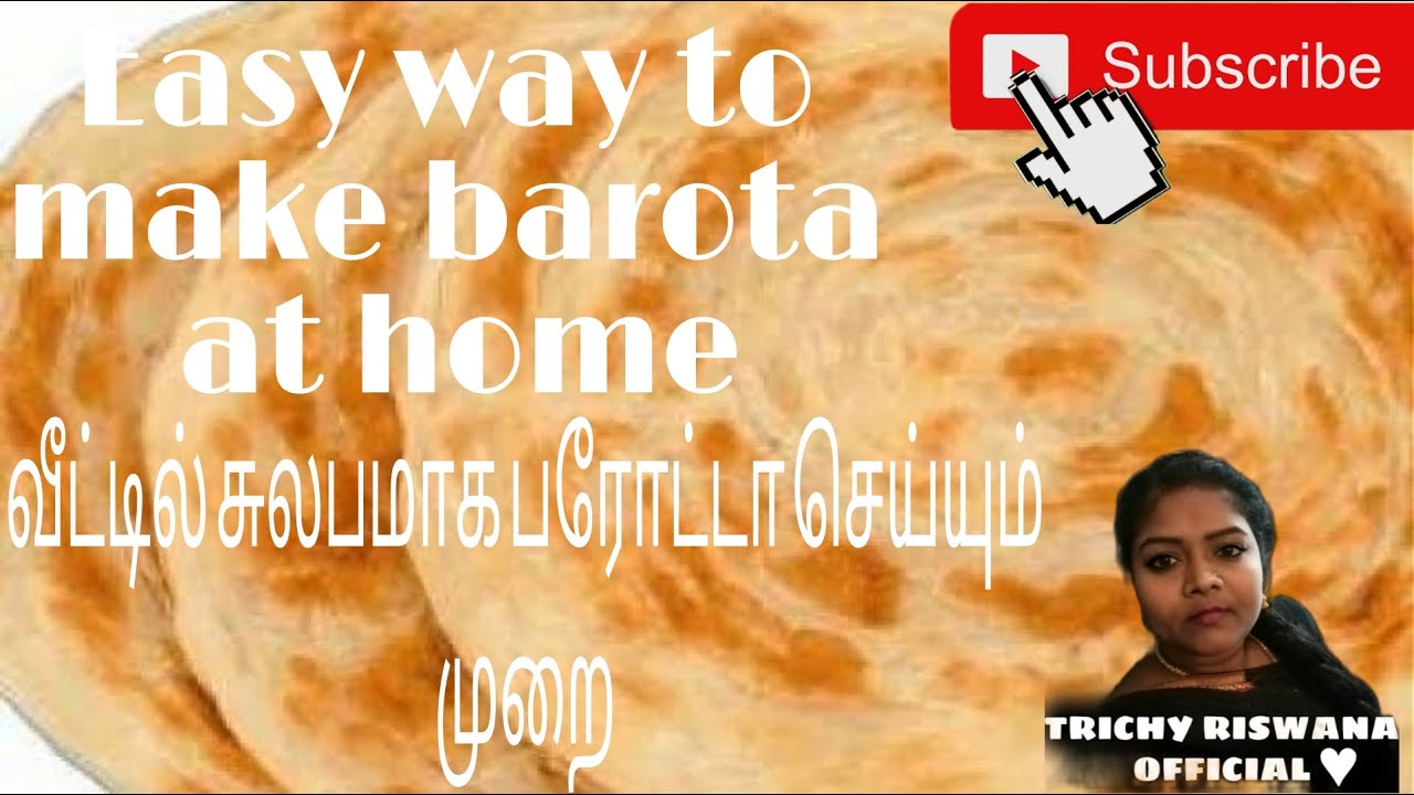 Easy way to make barota at home//வீட்டில் சுலபமாக பரோட்டா செய்யும் முறை ...