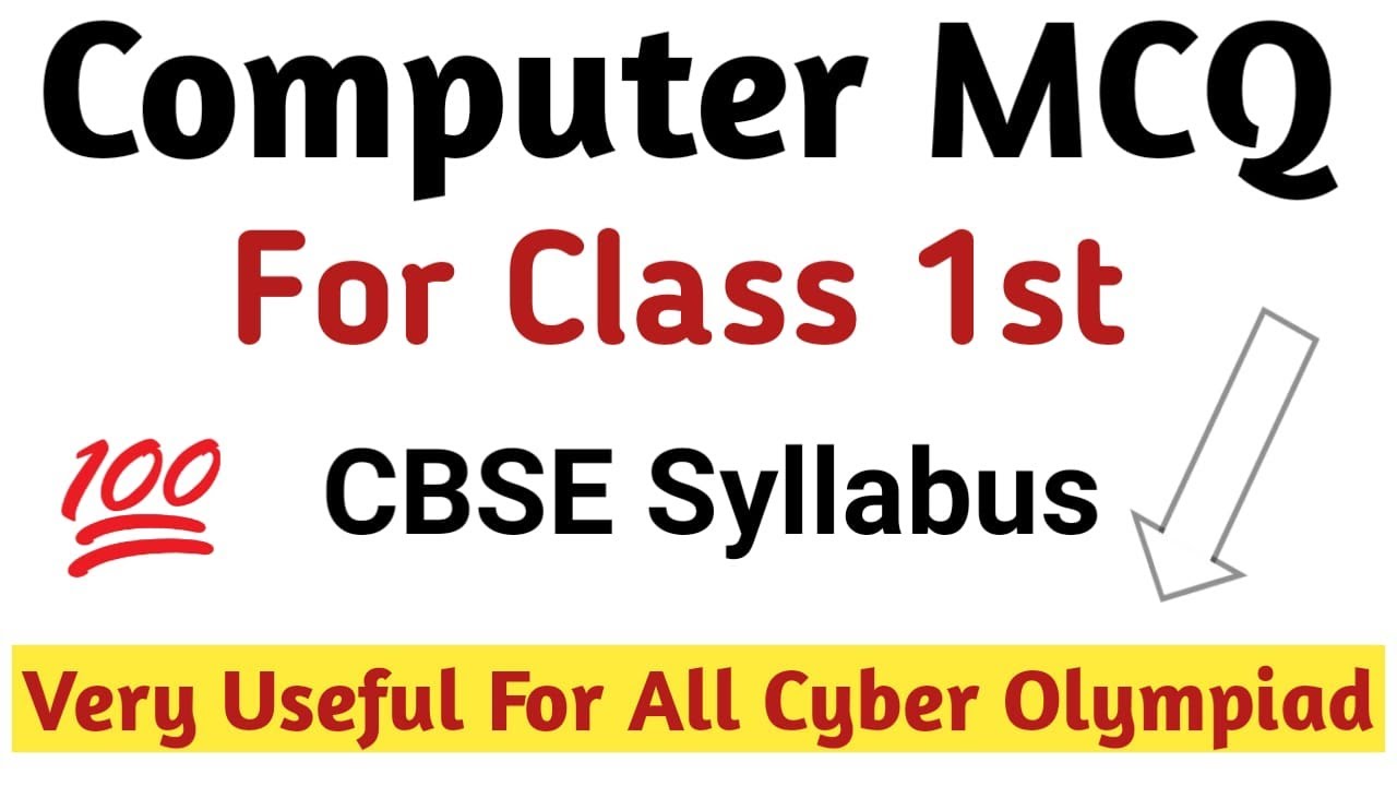 Computer MCQ's For class 1st ( Important Computer Question & Answers ...