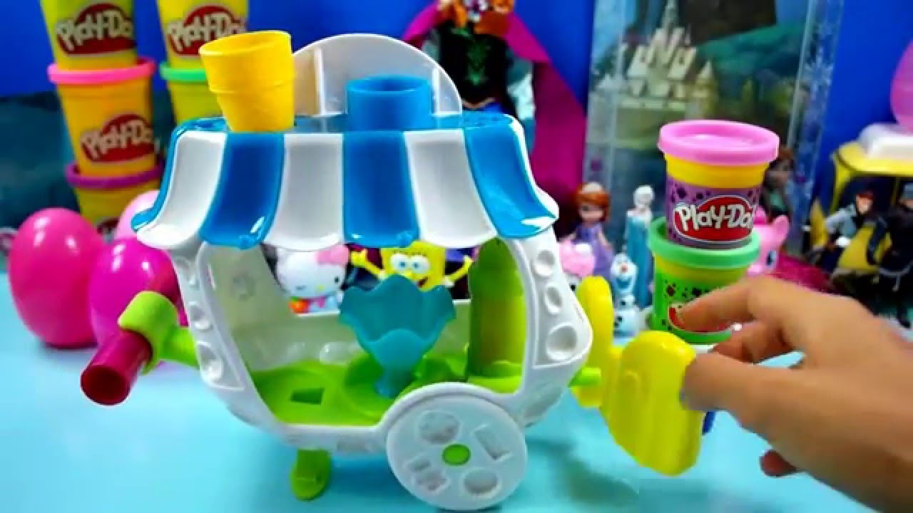 PLAY DOH ICECREAM SUNDAE CART SWEET SHOPPE - YouTube