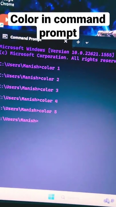 Color in command prompt - YouTube