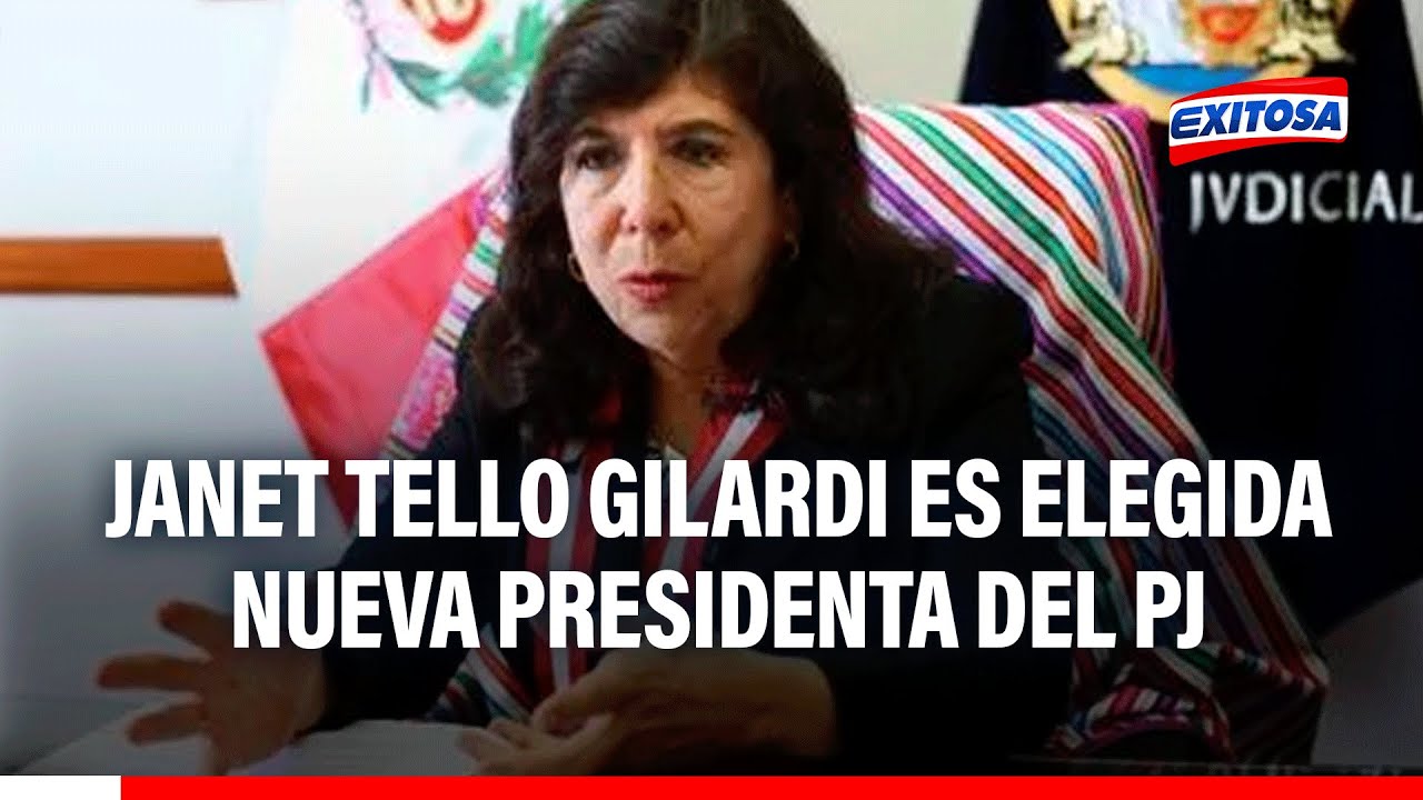 🔴🔵Janet Tello Gilardi es elegida como nueva presidenta del Poder ...
