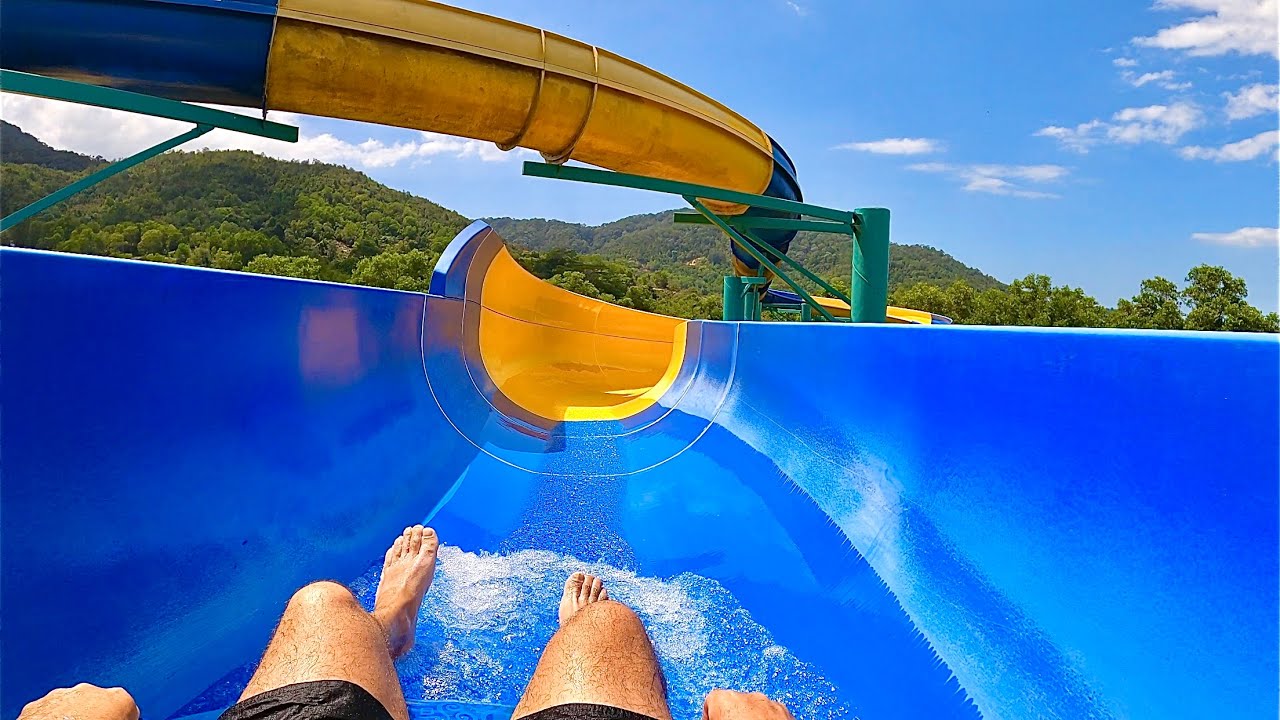Raft Waterslide at Escape Theme Park Penang (Tubby Rapids Slide) - YouTube