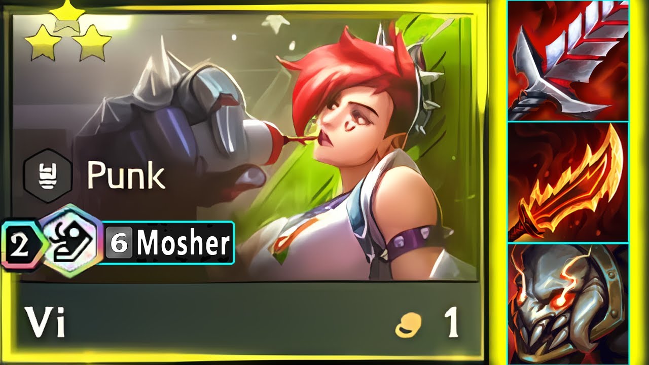 Ascended Adc Vi ⭐⭐⭐ 6 Mosher 4 Punk Vi 3 Star Tft Set 10 Youtube