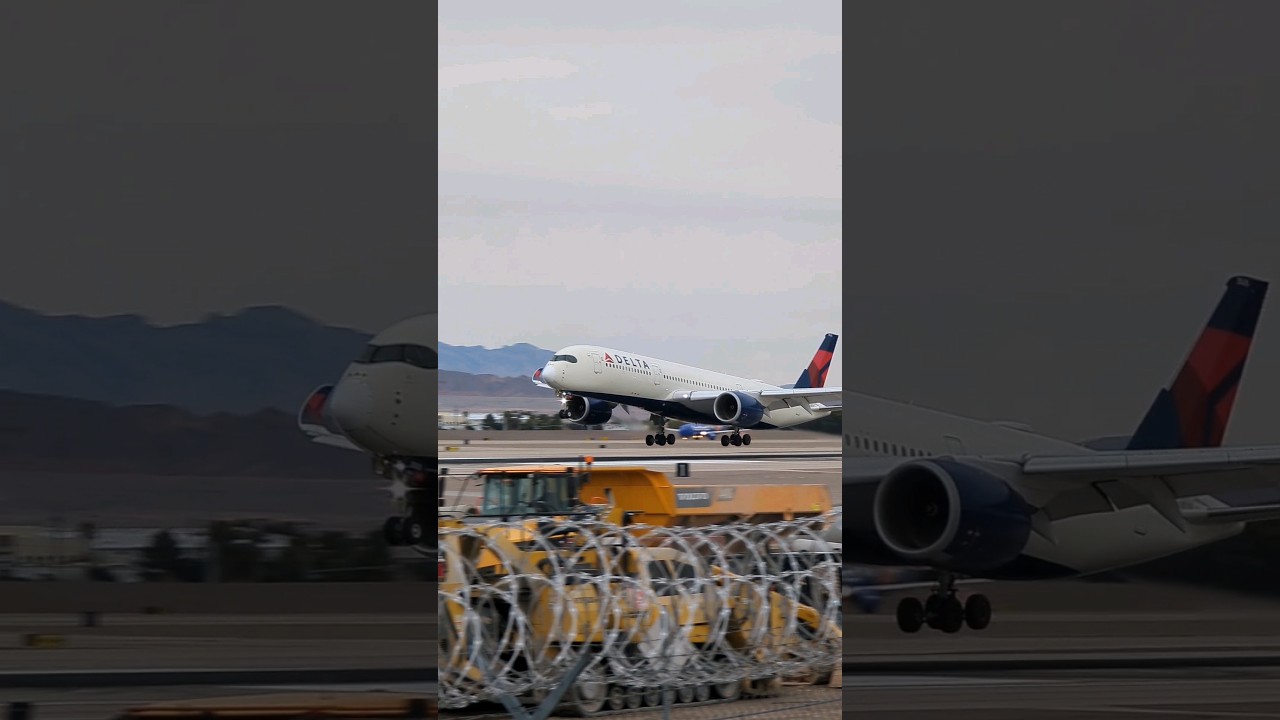 Callsign: DELTA 75 HEAVY | Delta Air Lines Airbus A359 lands at Las ...