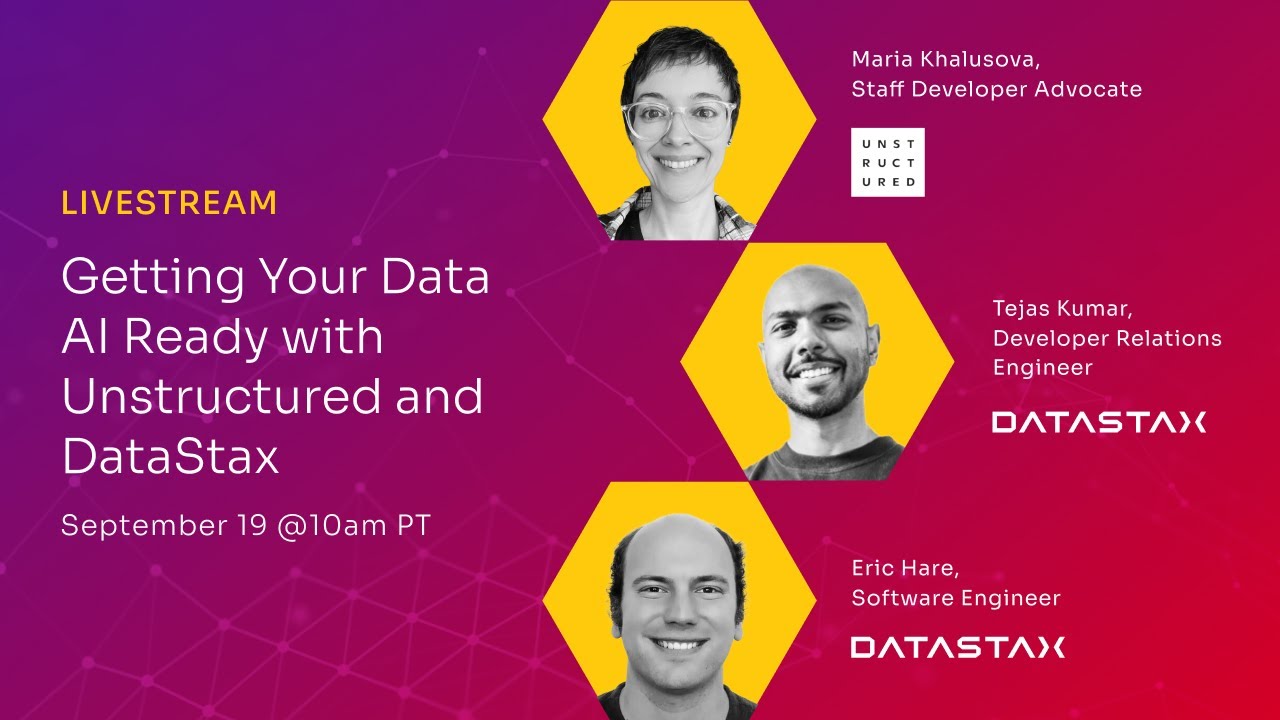 Get Your Data AI Ready with Unstructured and DataStax - YouTube