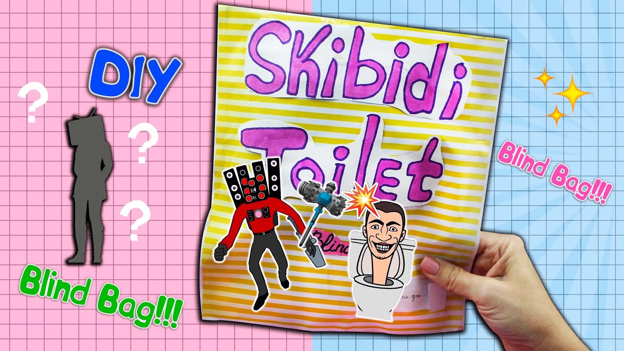[🐾paper diy🐾] Skibidi Toilet mini Game Book Unboxing ASMR Blind Bag ...