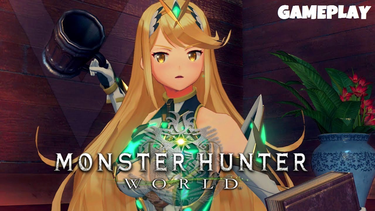 NEW!! MONSTER HUNTER WORLD XENOBLADE CHRONICLE 2 ARMOR SKIN MOD ...