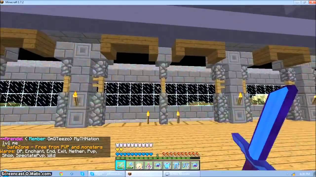 Minecraft 1 7 1 8 Cracked Op PvP Server! - YouTube