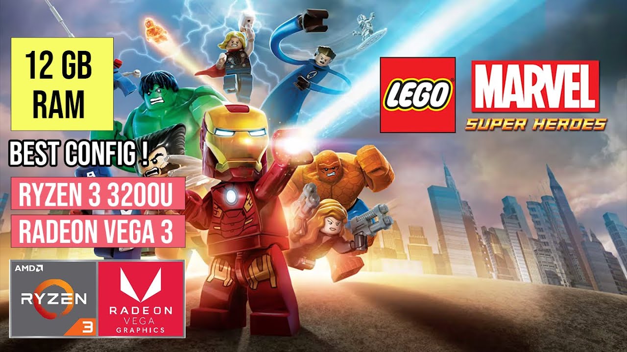 AMD Ryzen 3 3200U Ram 12GB LEGO Marvel Super Heroes || Best Config ...