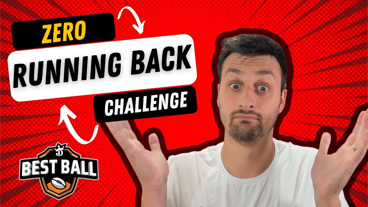 Zero Running Back Challenge! Draftkings Best Ball Draft 2023. - YouTube