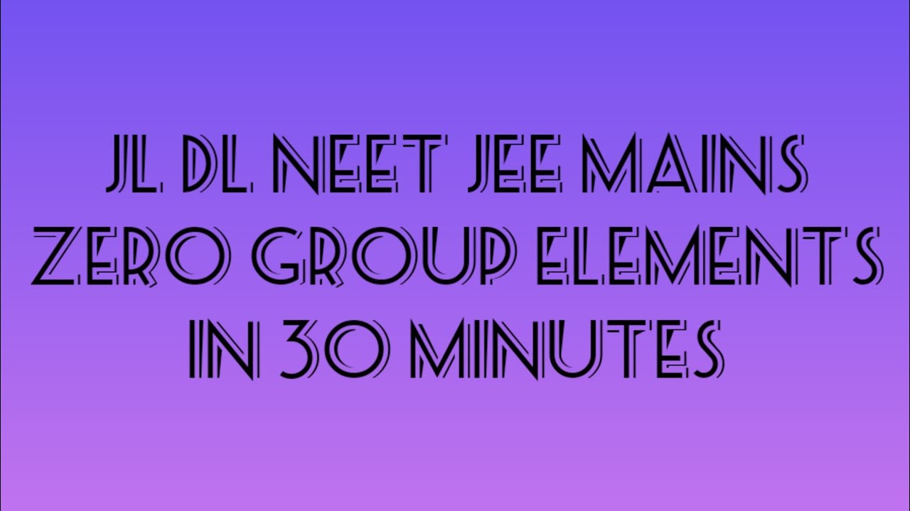 Zero group elements - YouTube