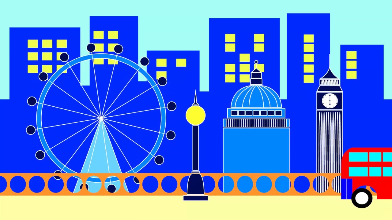 london City - After Effect simple animation - YouTube