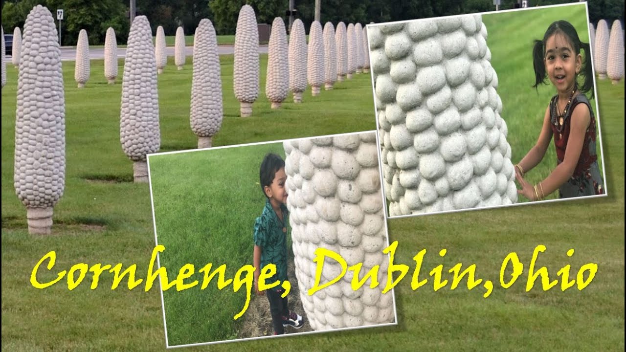 Cornhenge - Dublin, Ohio.. Field of Corn/ Giant Corn Cobs.. Attractions ...
