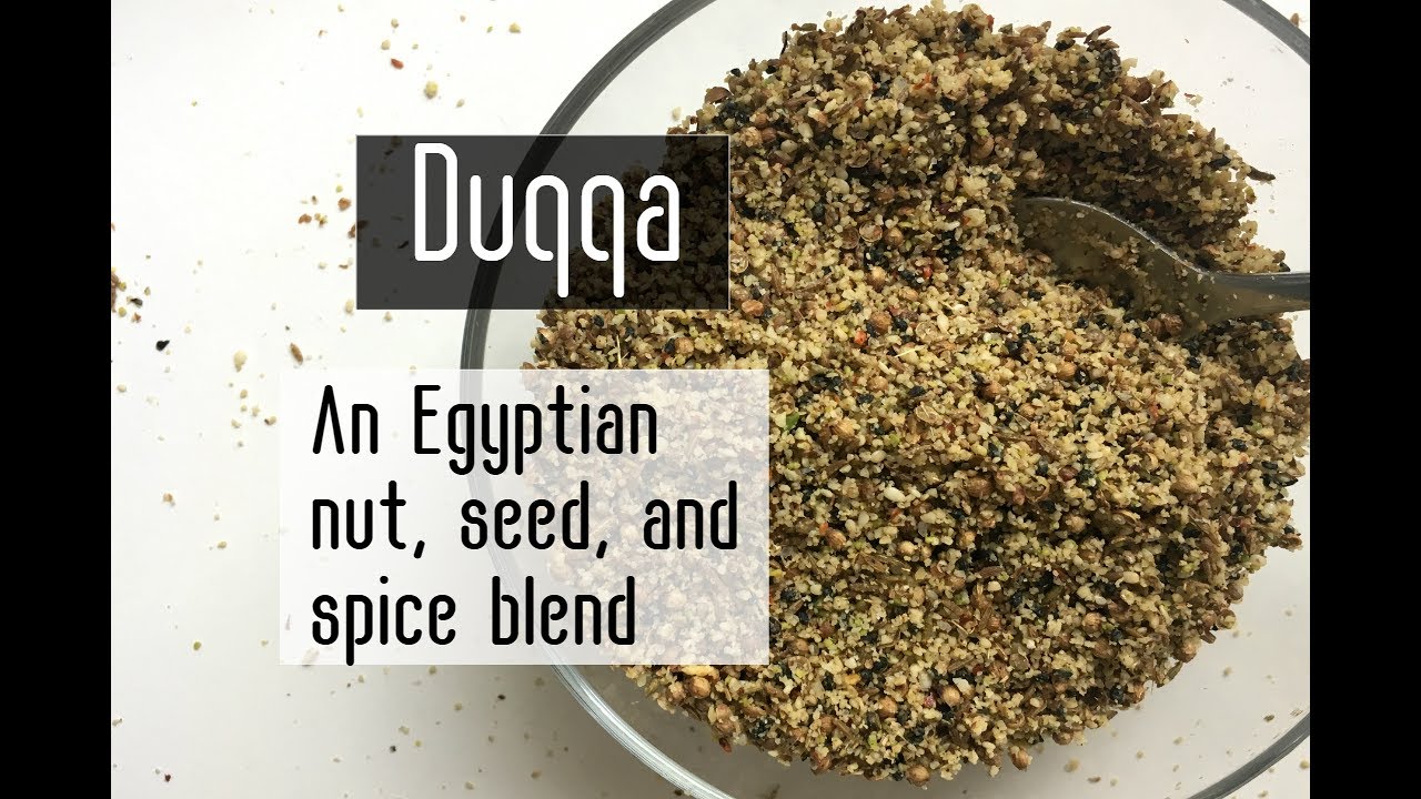 Duqqa: An Egyptian nut, seed and spice blend (VEGAN) - YouTube