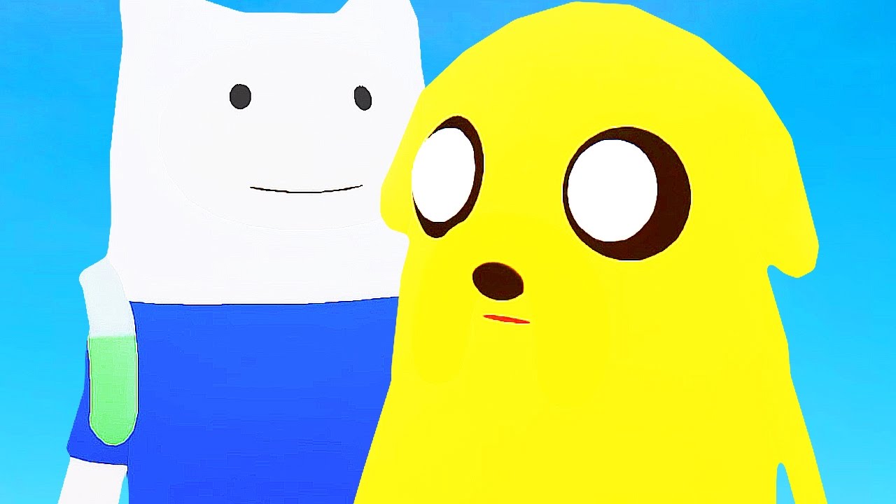 Finn and Jake blew up his car! Jumping from the steep hills! Auto ...