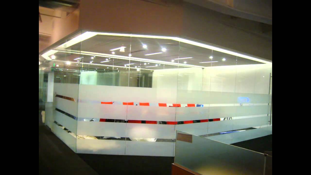 Frosted Glass Designs and installation - YouTube