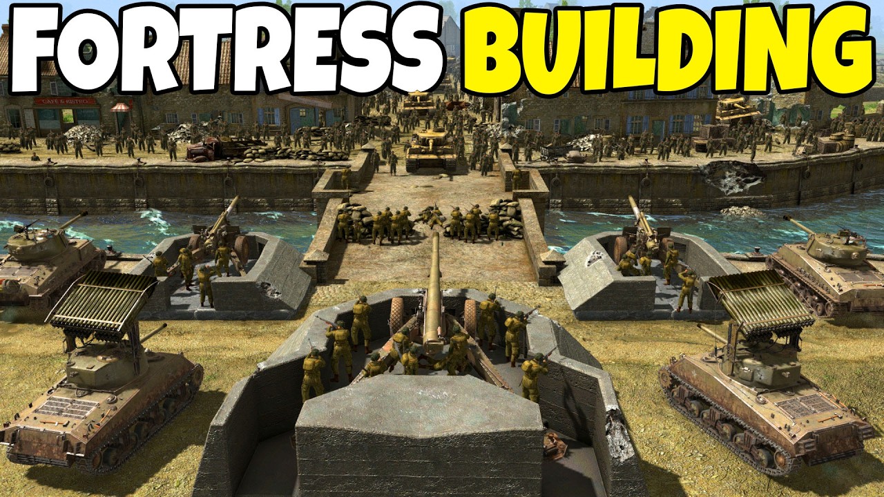 I built a WW2 BRIDGE DEFENSE in NEW Base Building Simulator! - Gates of ...