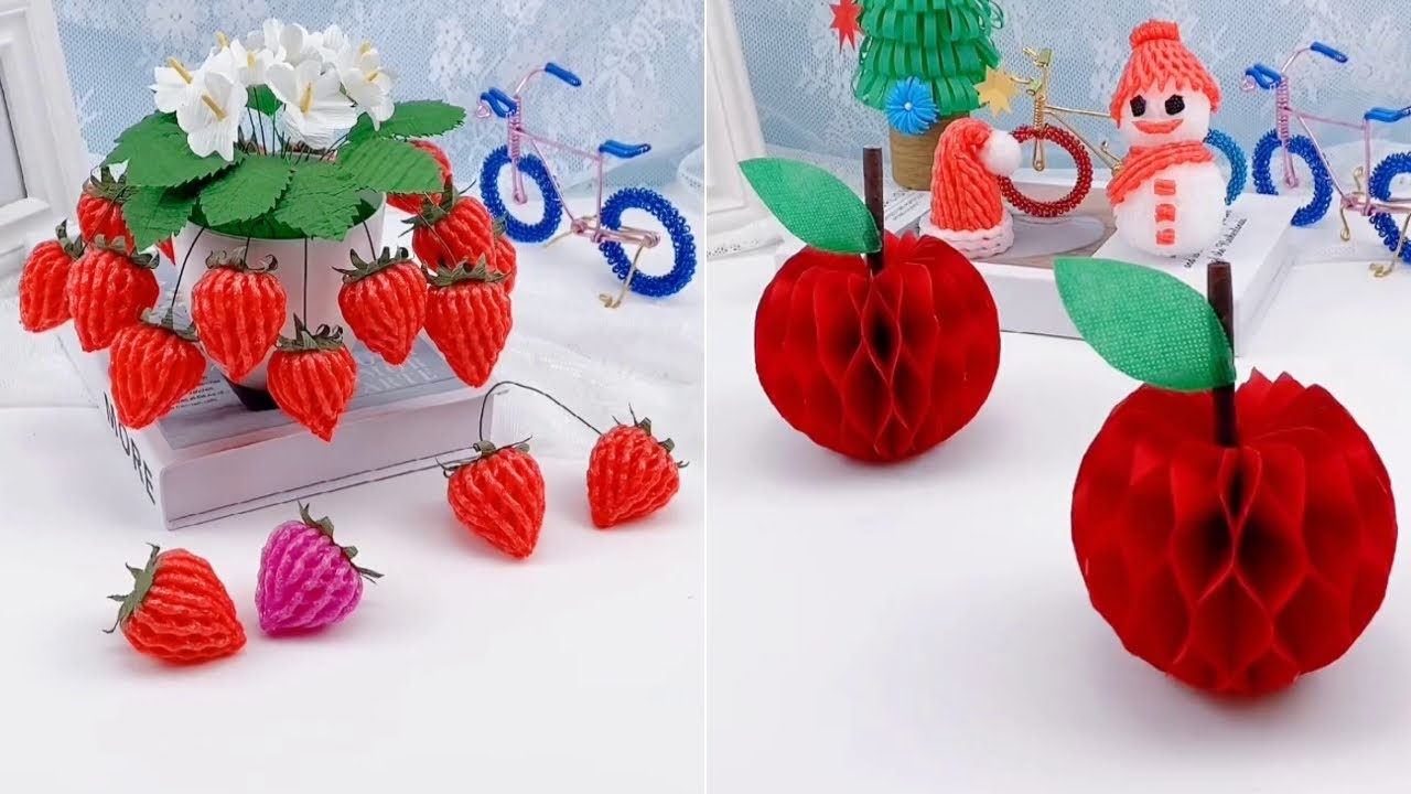 DIY Fruit Crafts | Make Apples, Pineapples, Strawberries, and Corn ...