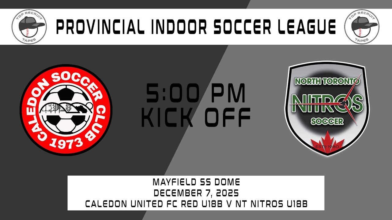 Caledon United FC Red U18 V NT Nitros U18B - YouTube