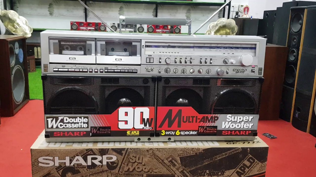 Đập hộp chiếc ĐÀI CỔ SHARP GF777 hàng đấu giá siêu thị NHẬT BẢN về LH ...