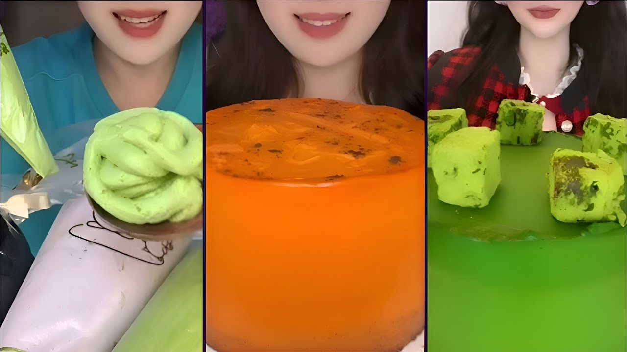 [ASMR] Cream Cakes, Lava Cake, Whipped Cream ASMR MUKBANG | ASMR Sounds ...
