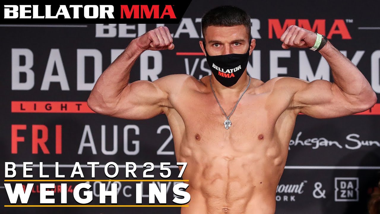 Weigh Ins | Bellator 257: Nemkov vs. Davis II - YouTube