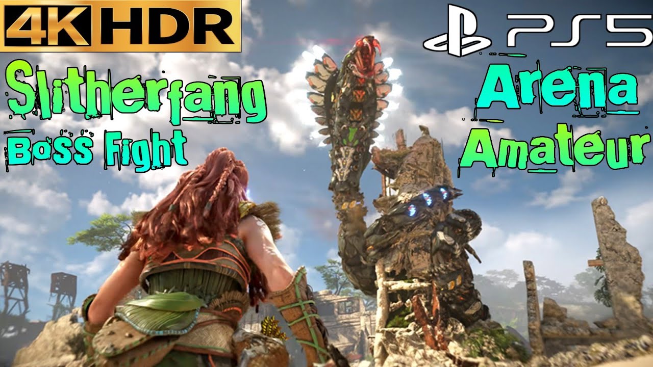 The Arena Slitherfang Boss Fight - Horizon Forbidden West Arena ...