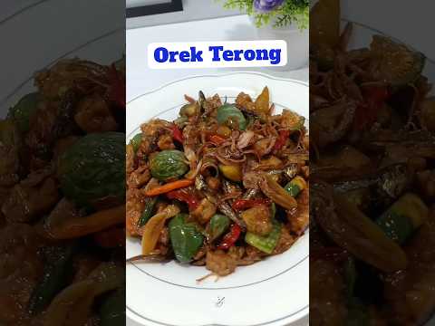 Resep orek terong campur tempe