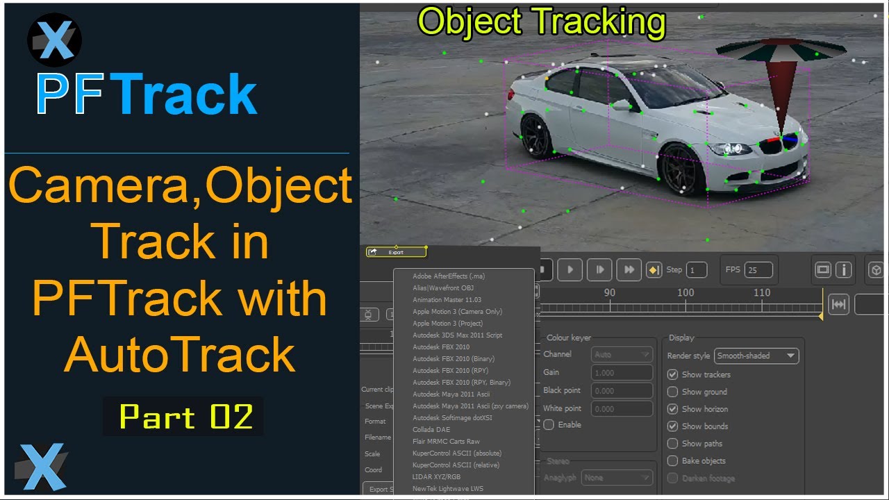 PFTrack - Camera Object Tracking in PFTrack with AutoTrack Part 02 [English] | Object Tracking ...