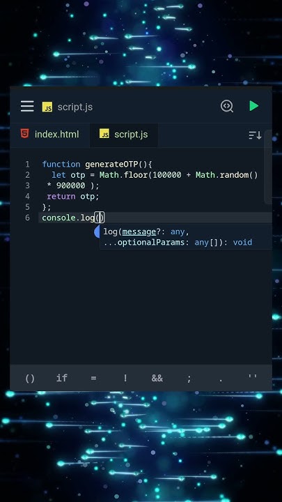 Generate Otp 👾 Javascript Html Coding Frontend Webdeveloper Viral Trending Programming
