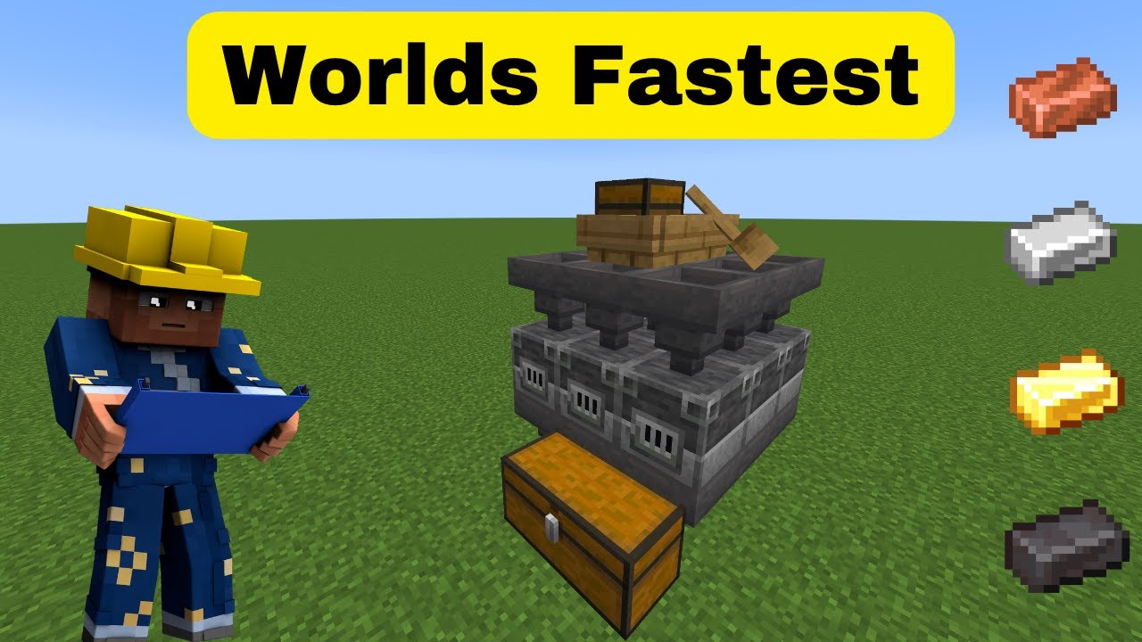 How to Build The worlds Fastest Smelter! (Easy) - YouTube