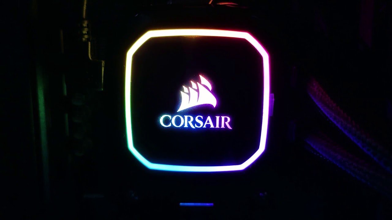 Пример подсветки iCUE H115 RGB PRO XT - YouTube