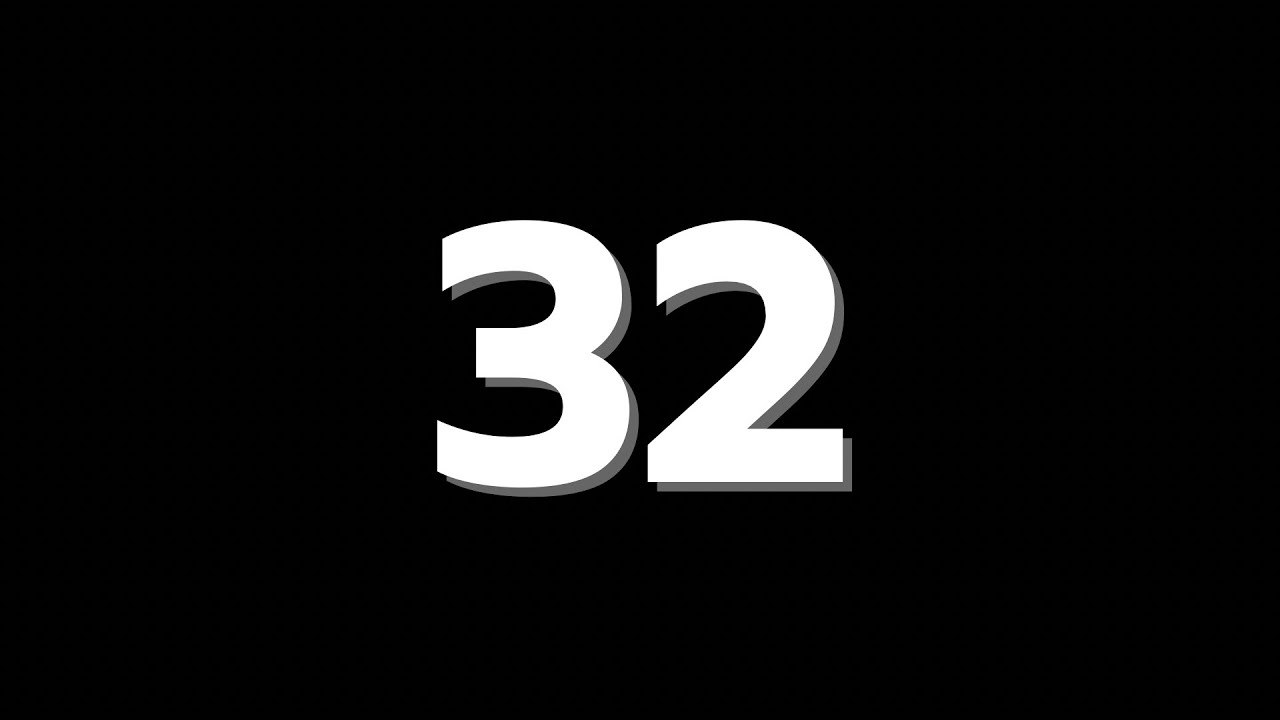 32 Second Countdown Timer With Sound Effect - YouTube