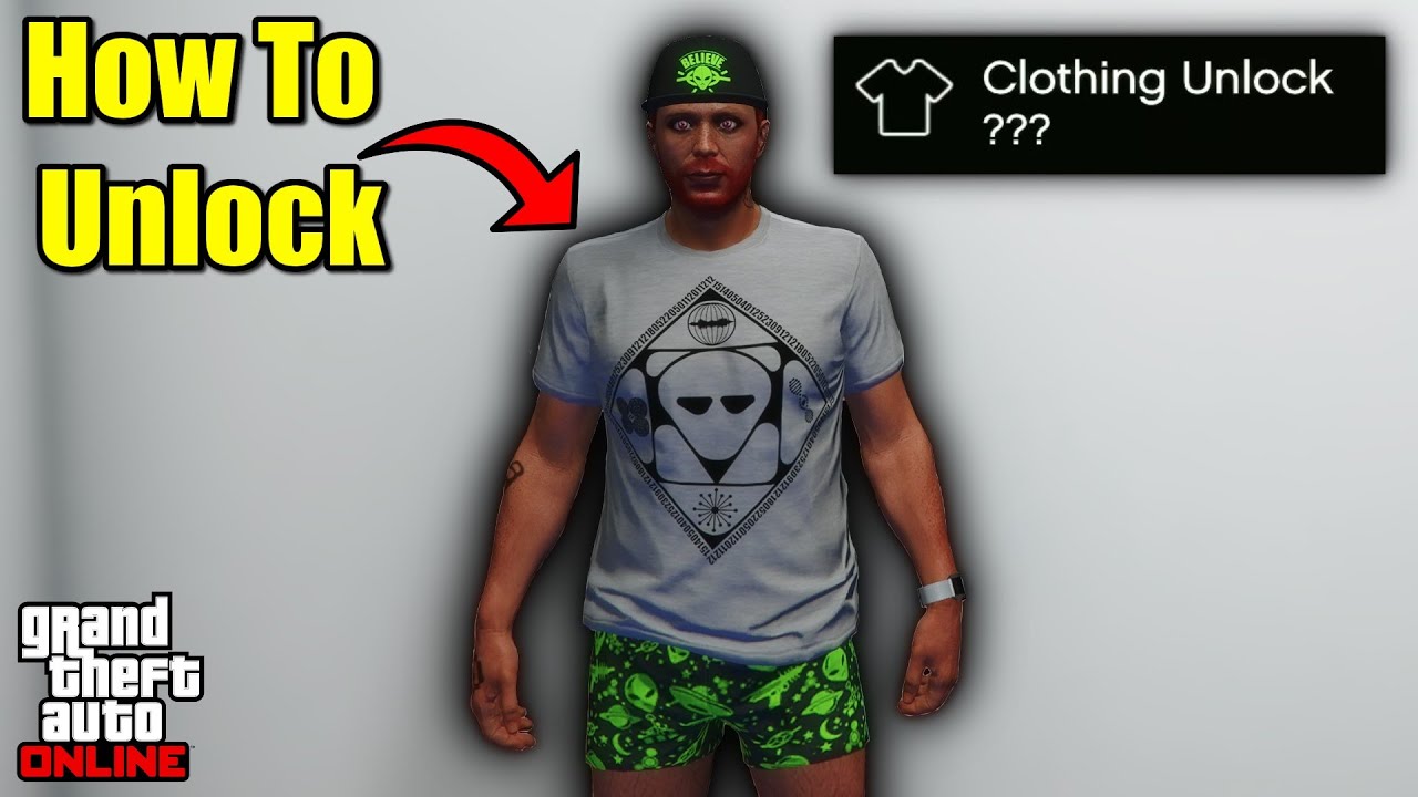 How To Unlock The ??? Tee Shirt & UFO Boxer Shorts in GTA 5 Online ...