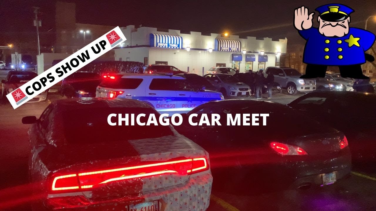 CHICAGO CAR MEET - Cops Show Up - YouTube