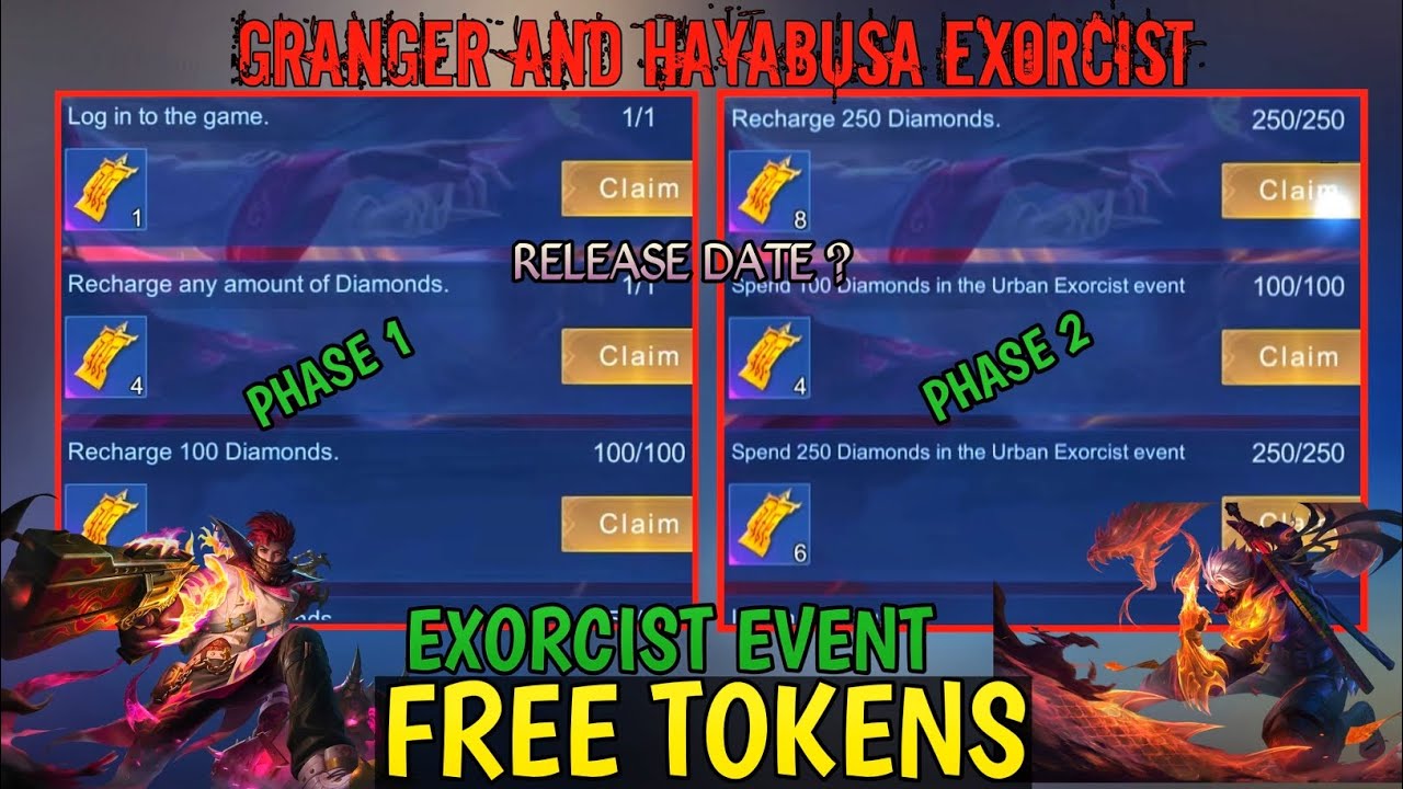 EXORCIST EVENT PHASE 1 & PHASE 2 FREE TOKENS RELEASE DATE||GRANGER ...