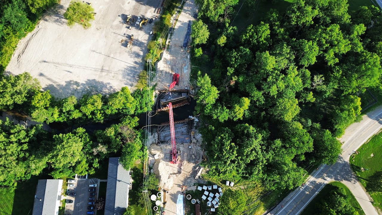 A Flight Over: Merriman / Hines Bridge: July 2024: Drone Footage - YouTube