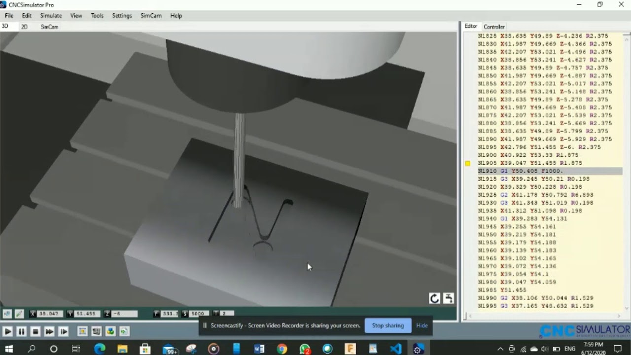 Fusion 360 ft CNC Simulator Pro "N" - YouTube