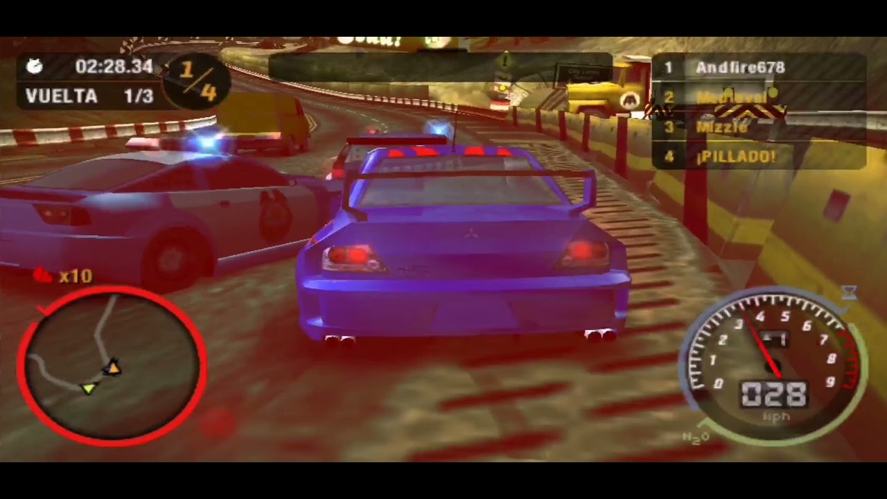 Need for speed Most wanted PSP - Blacklist (Jade Barrett) parte 2 - YouTube