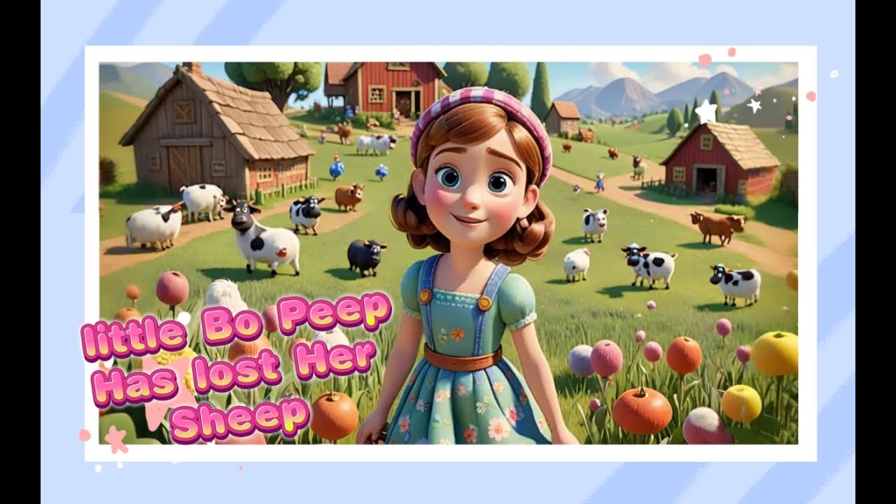 ( Little Bo Peep Has Lost Her Sheep! 🐑 |MemoKids| Kids Songs| Animals ...