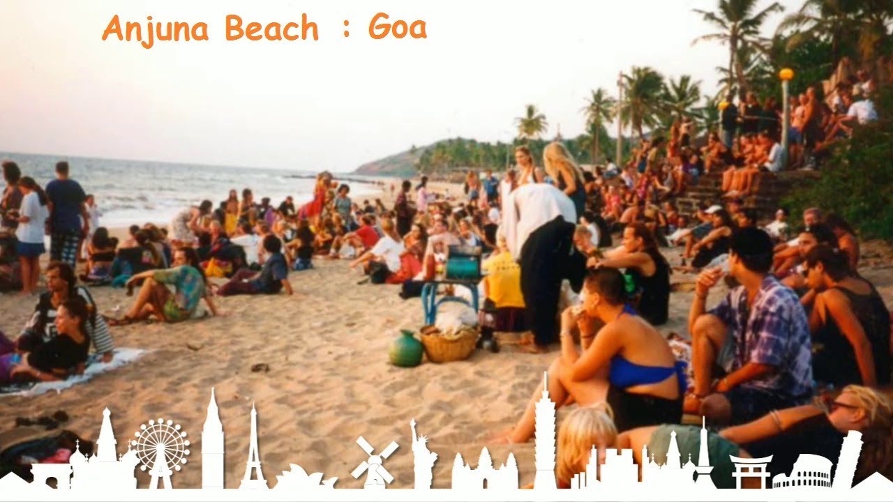 Anjuna Beach Goa, Goa Anjuna Beach best place of 7 wonders of goa ...