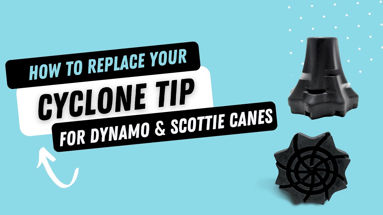 How to Replace Cyclone Cane Tip on Dynamo and Scottie Canes - YouTube